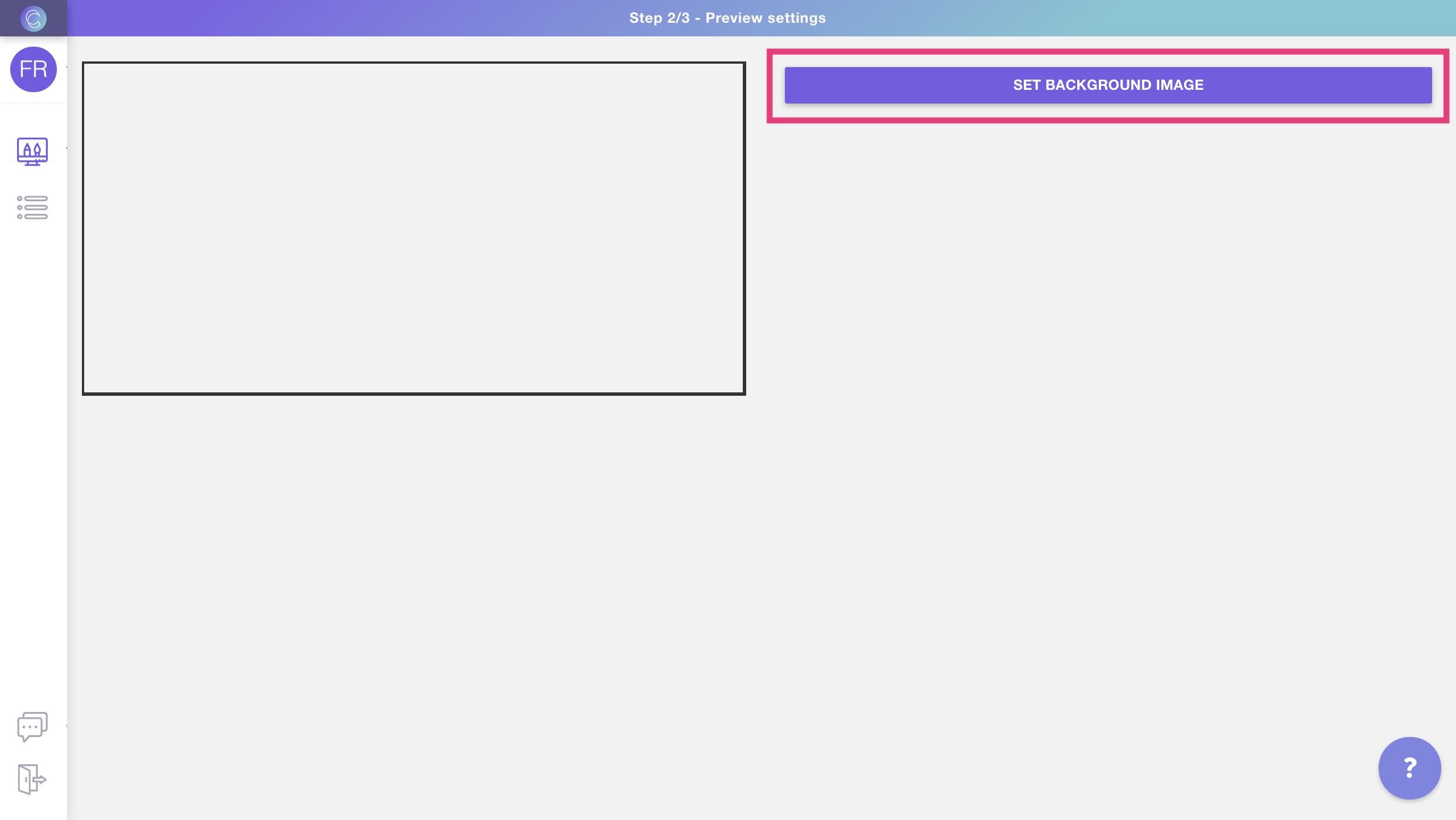 Step 2: Preview settings – Customily