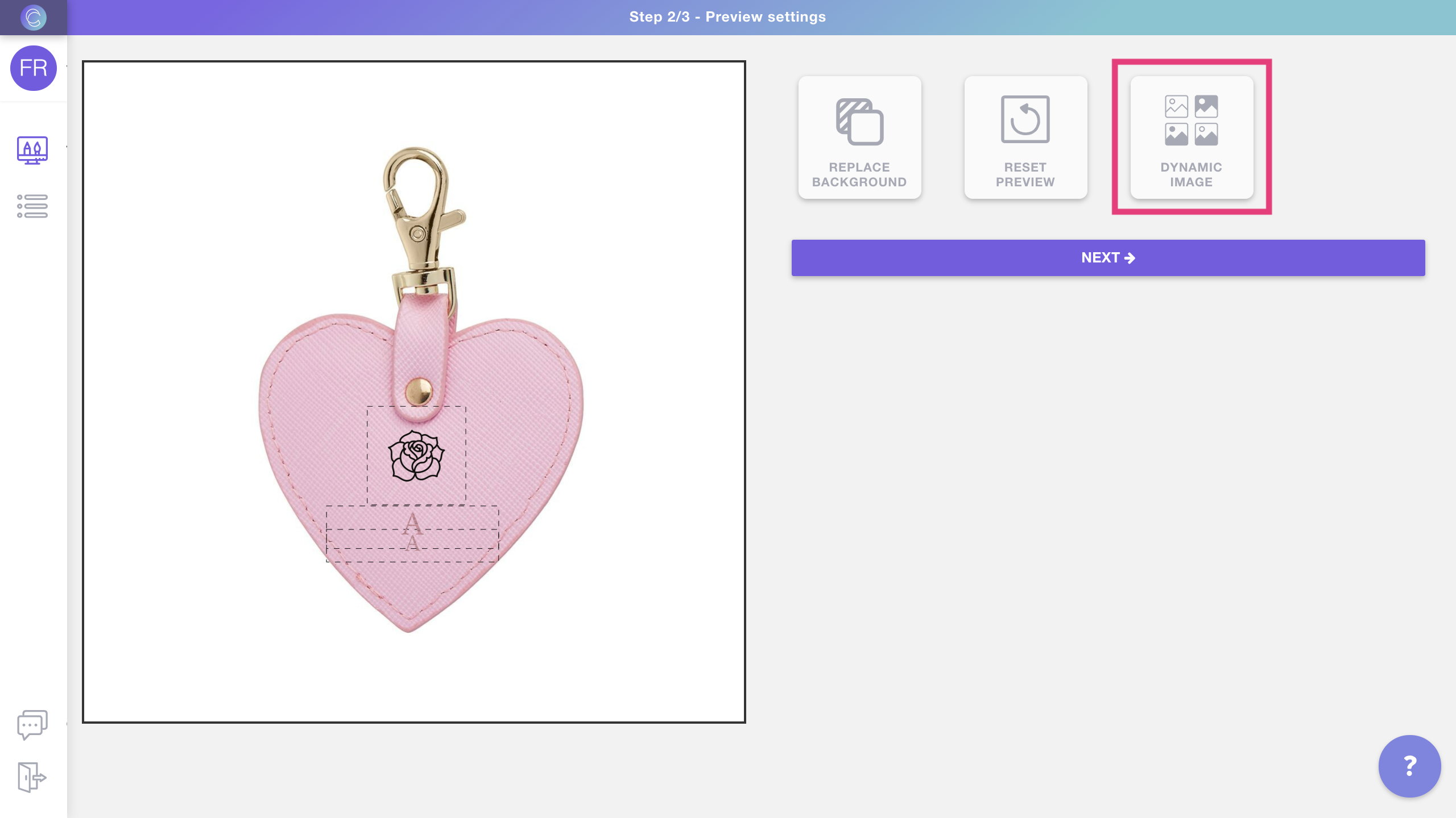 Step 2: Preview settings – Customily