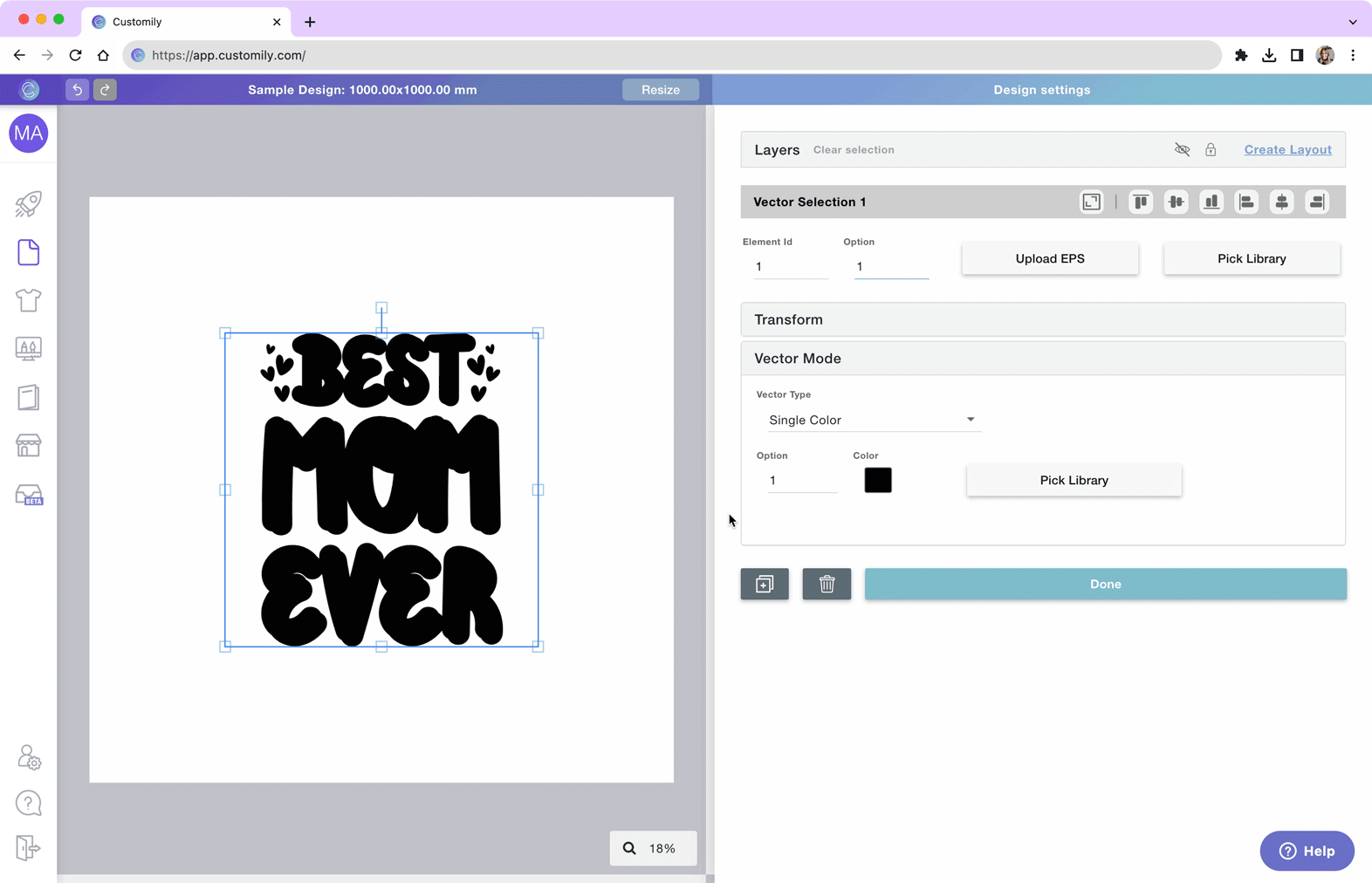Vectors with multiple Color options – Customily