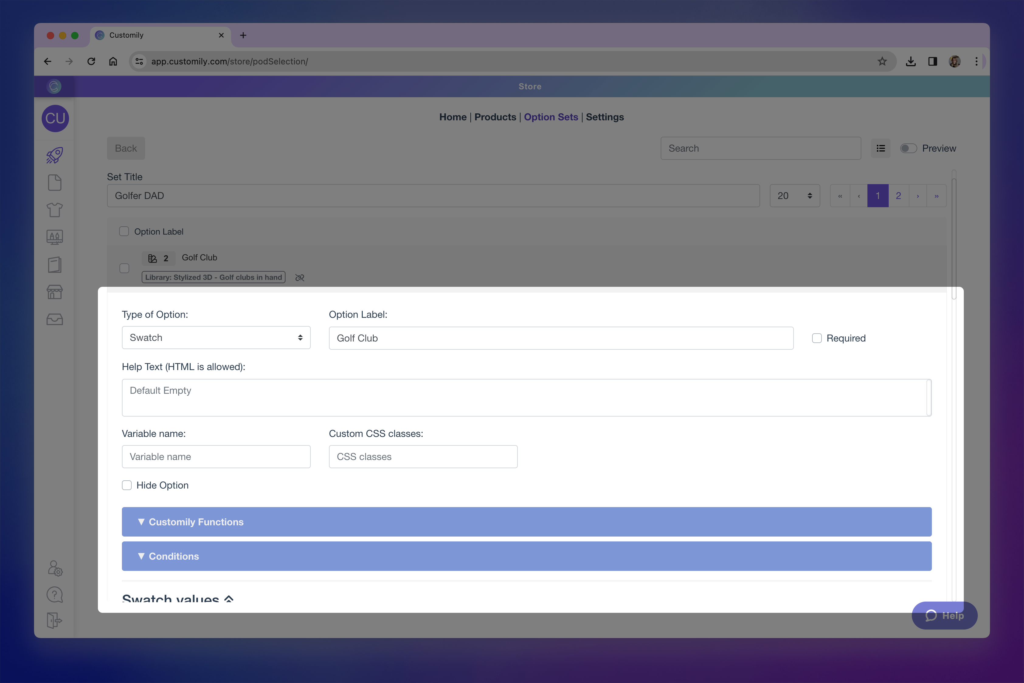 How to Edit an Option Set – Customily